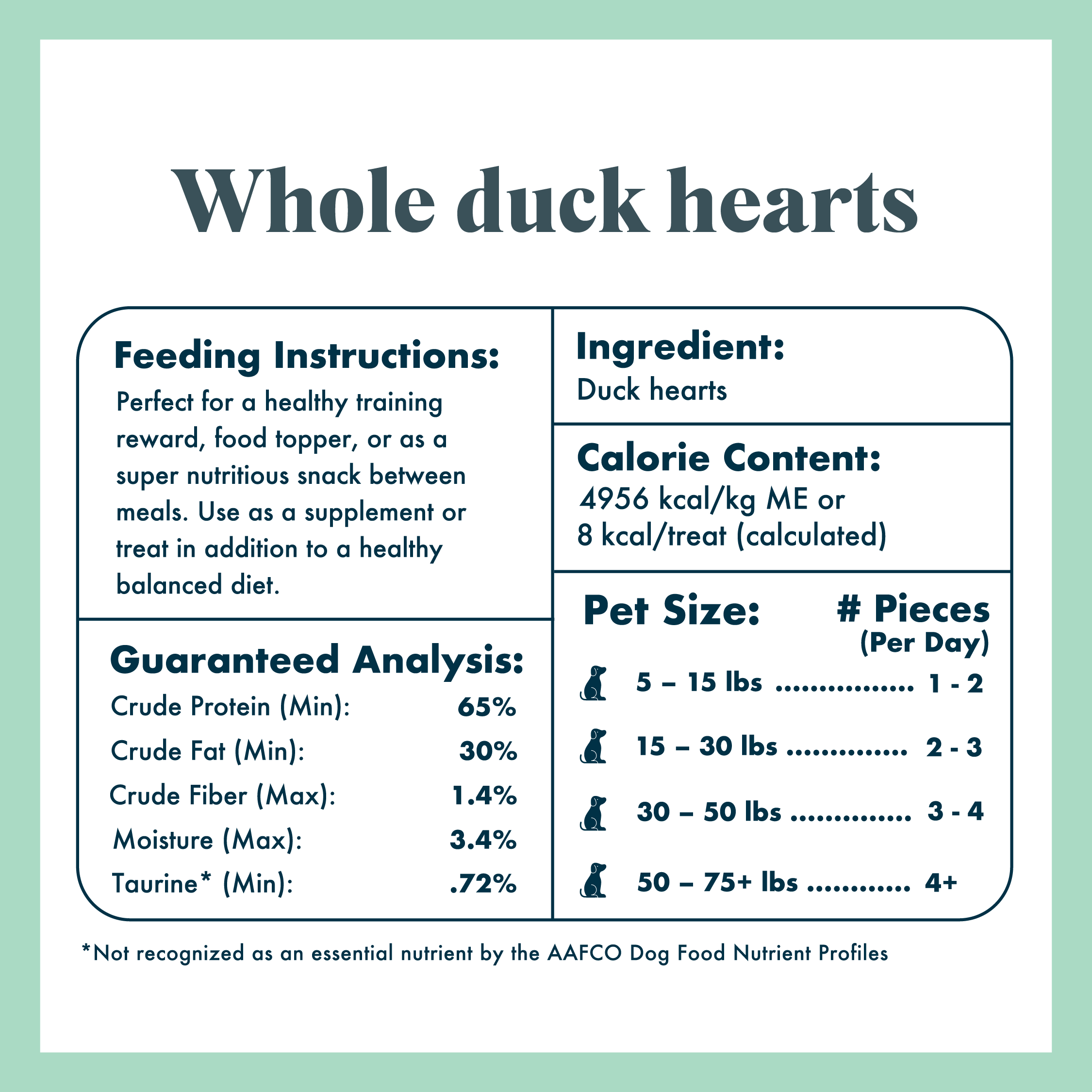 whole duck hearts – King Lou Pets