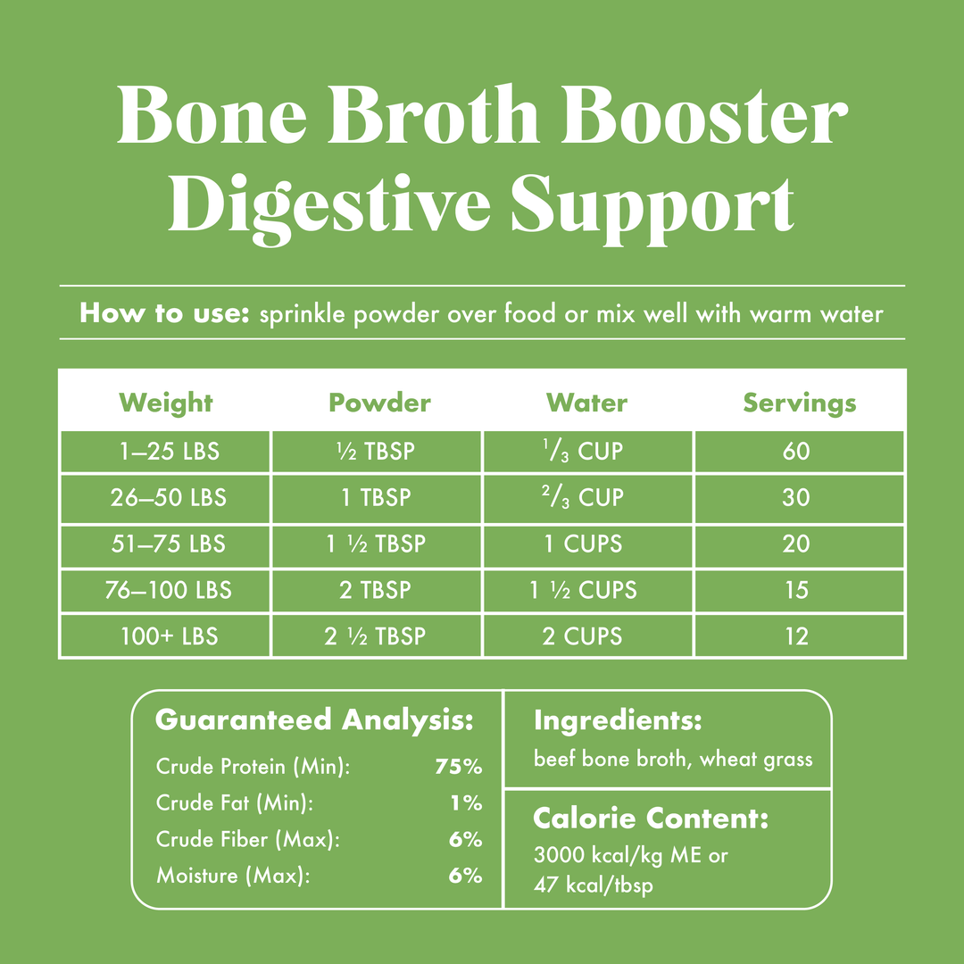 bone broth booster - digestive support – King Lou Pets